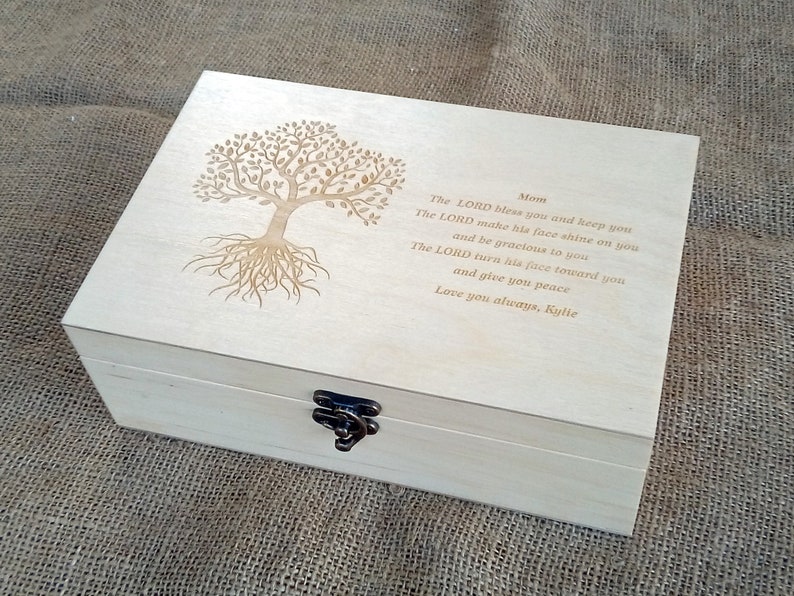 Custom Quote Wooden Box, Custom Memory Box, Engraved Quote Box, Custom ...