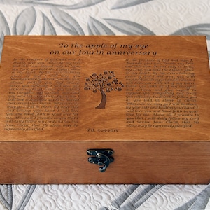Wedding Vows Box, Wedding Memory Box, Personalized Wedding Box, Wedding ...
