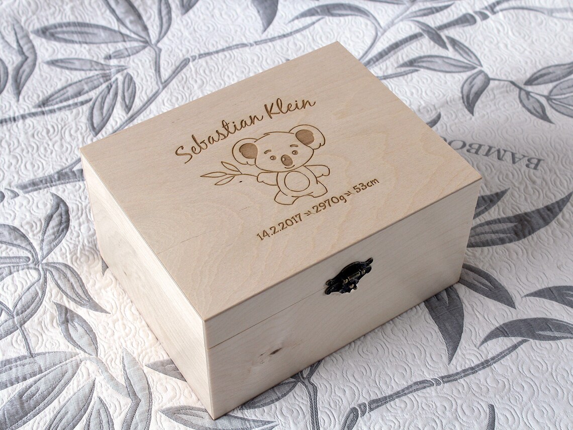 Personalized Baby memory box Baby keepsake box Custom memory | Etsy