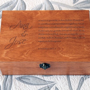Wedding Vows Box, Wedding Memory Box, Personalized Wedding Memento Box ...