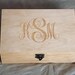 Monogram Wood Box, Monogram Jewelry Box, Personalized Jewelry Box, Gift ...