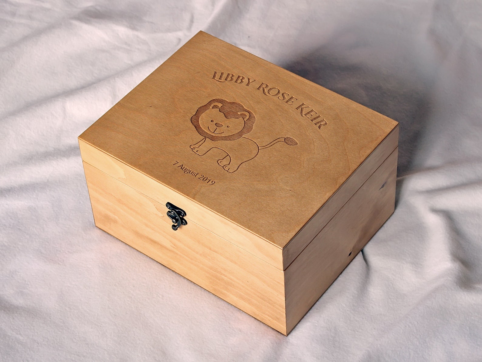 Personalized Keepsake Wood Box Custom Baby Memory Box First - Etsy