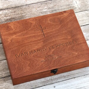 Personalized Baptism Memory Box, Baptism Gift, Keepsake Box, Custom ...