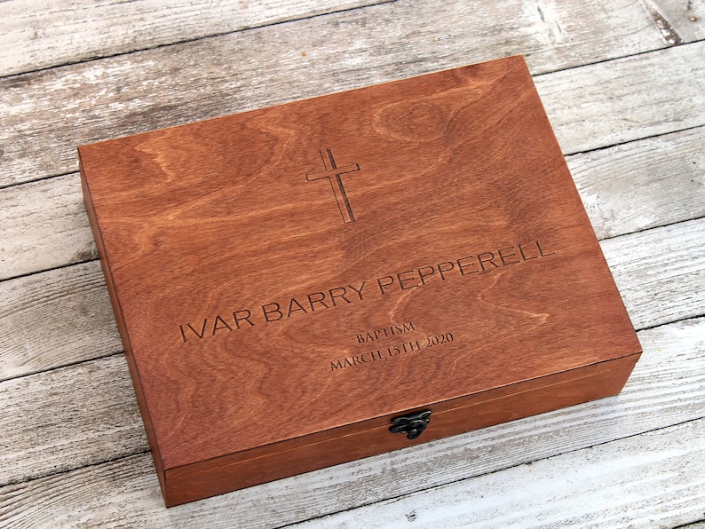 Personalized Baptism Memory Box Baptism Gift Keepsake Box - Etsy