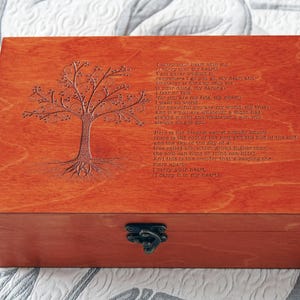 Custom Verse Wooden Box, Custom Poem, Cummings Poem, Memory Box, Custom ...