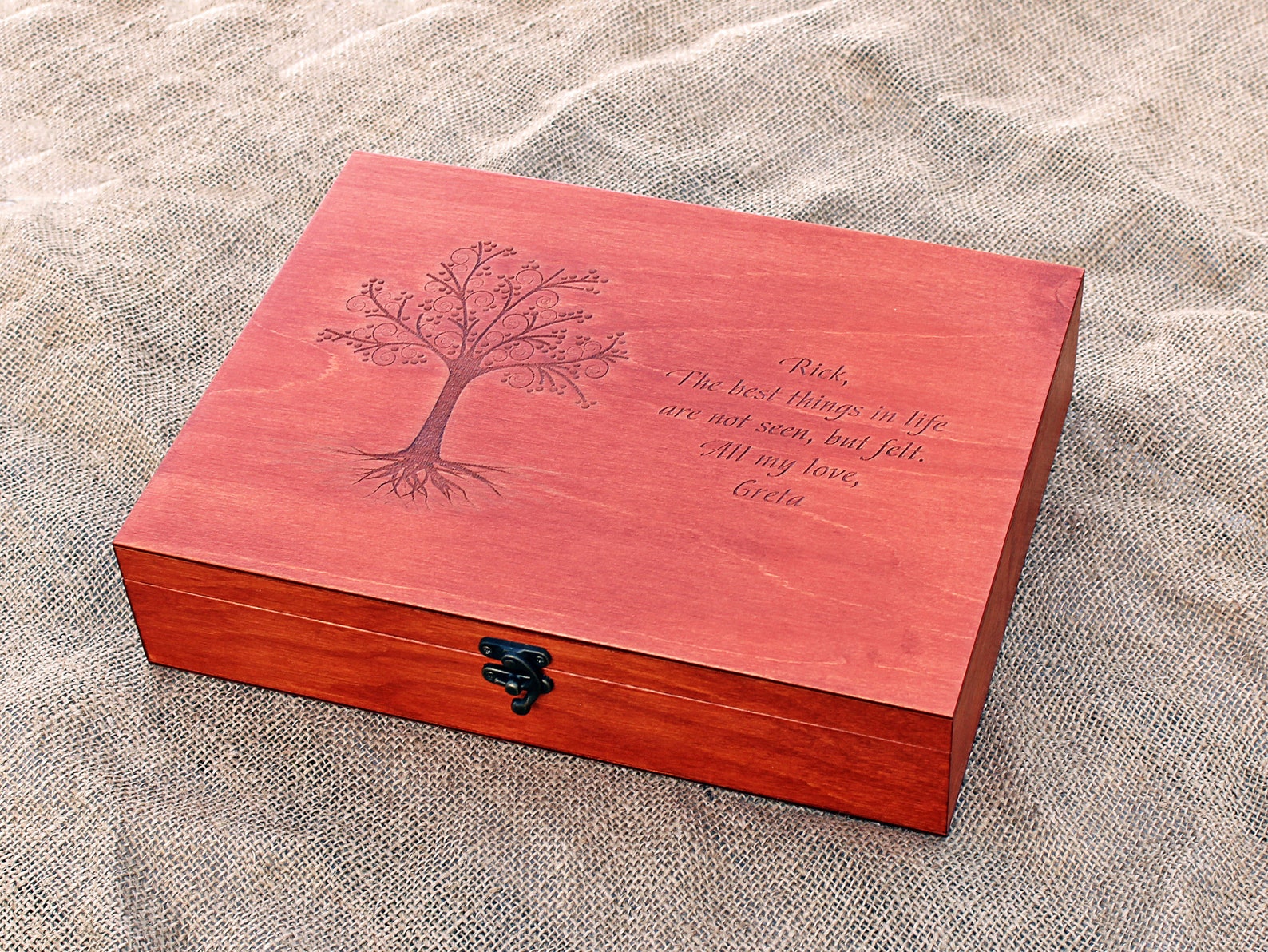 Personalized Memory Box Keepsake Box Custom Quote Memory | Etsy