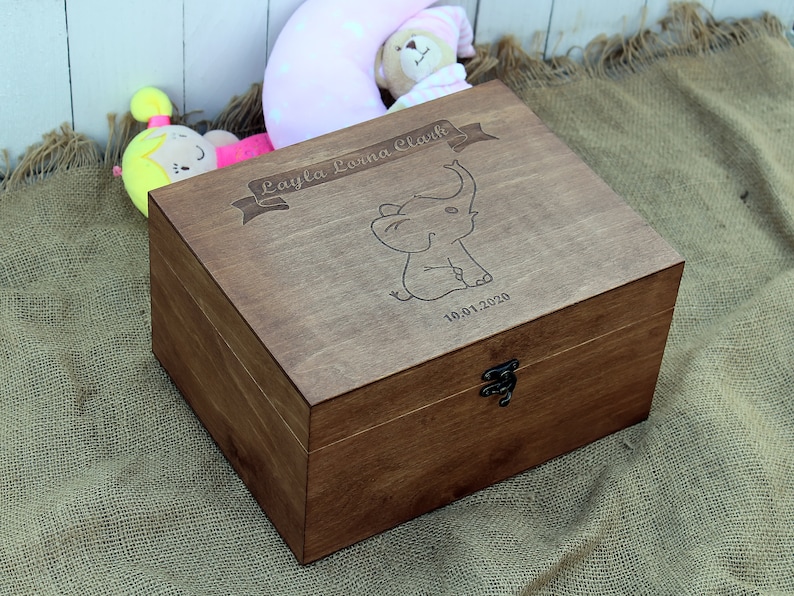 Personalized Memory Box First Birthday Capsule Baby Keepsake - Etsy