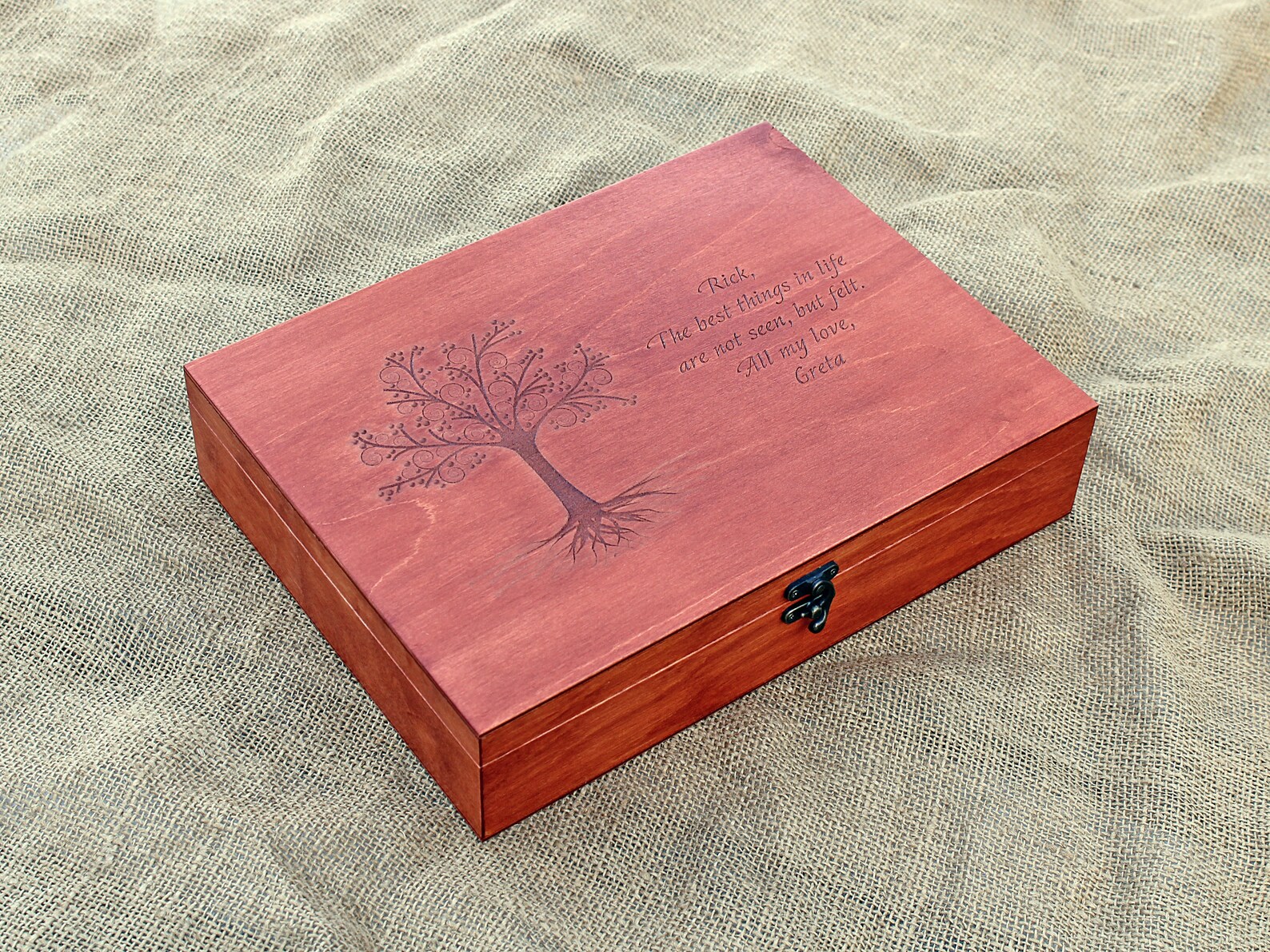 Personalized Memory Box Keepsake Box Custom Quote Memory | Etsy