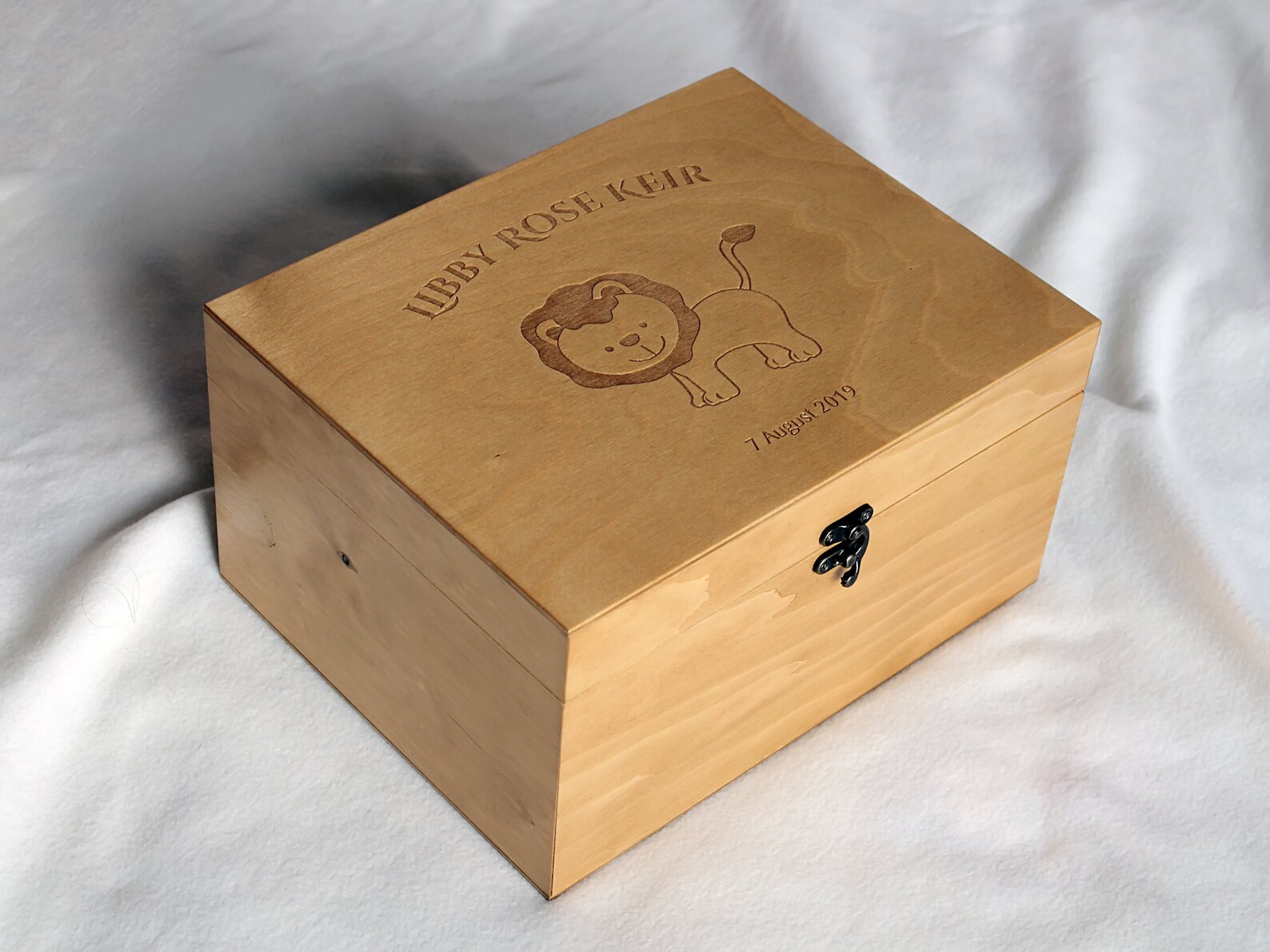 Personalized Keepsake Wood Box Custom Baby Memory Box First - Etsy