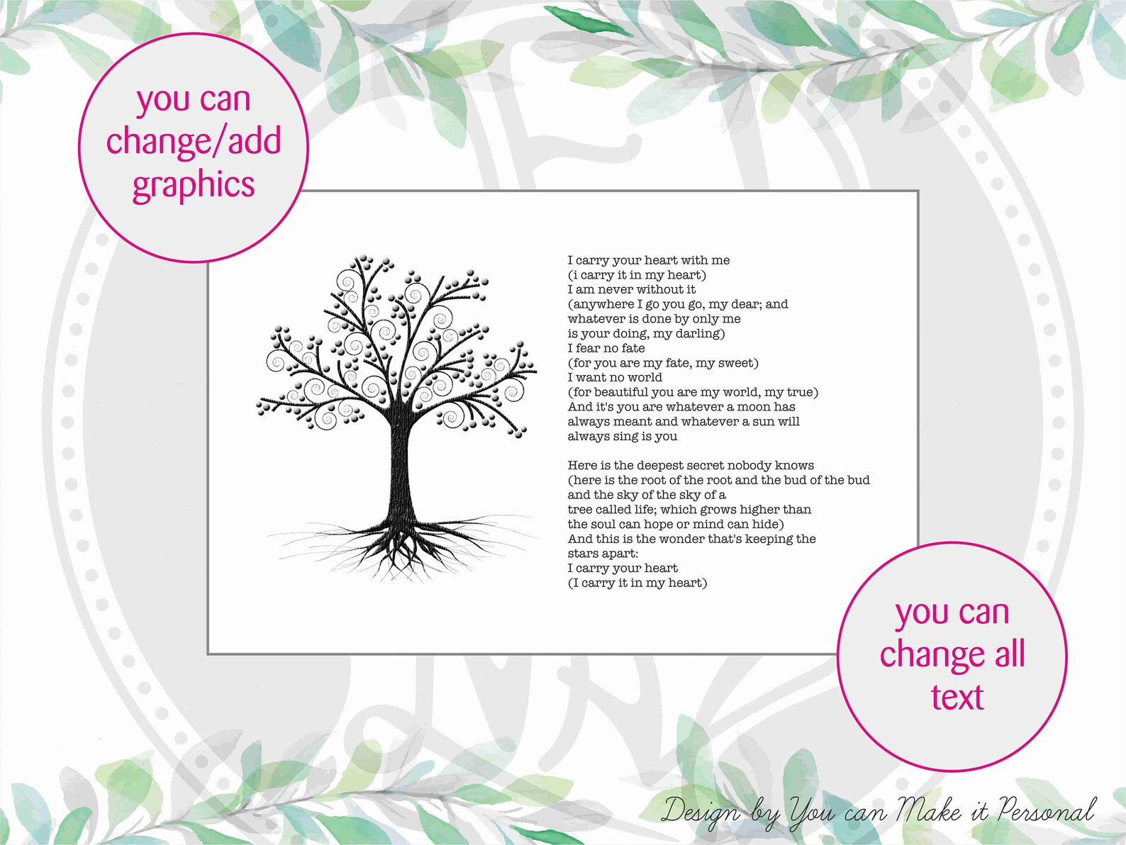 Custom Verse Wooden Box Custom Poem Cummings Poem Memory - Etsy