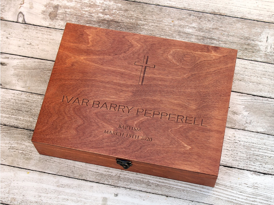 Personalized Baptism Memory Box, Baptism Gift, Custom Eengraved Box ...