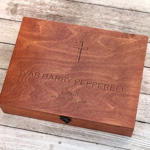 Personalized Baptism Memory Box, Baptism Gift, Keepsake Box, Custom ...