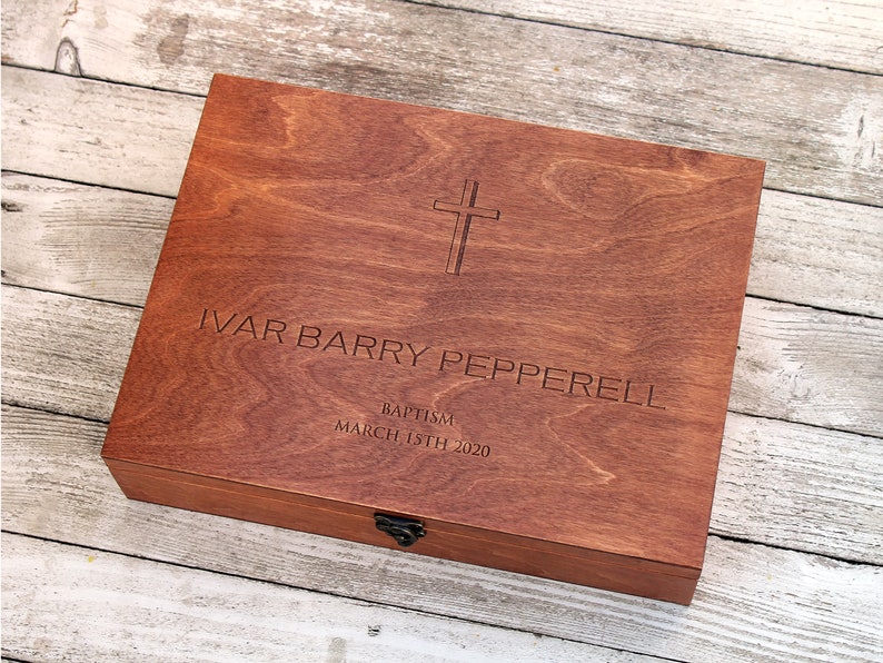 Personalized Baptism Memory Box Baptism Gift Keepsake Box - Etsy