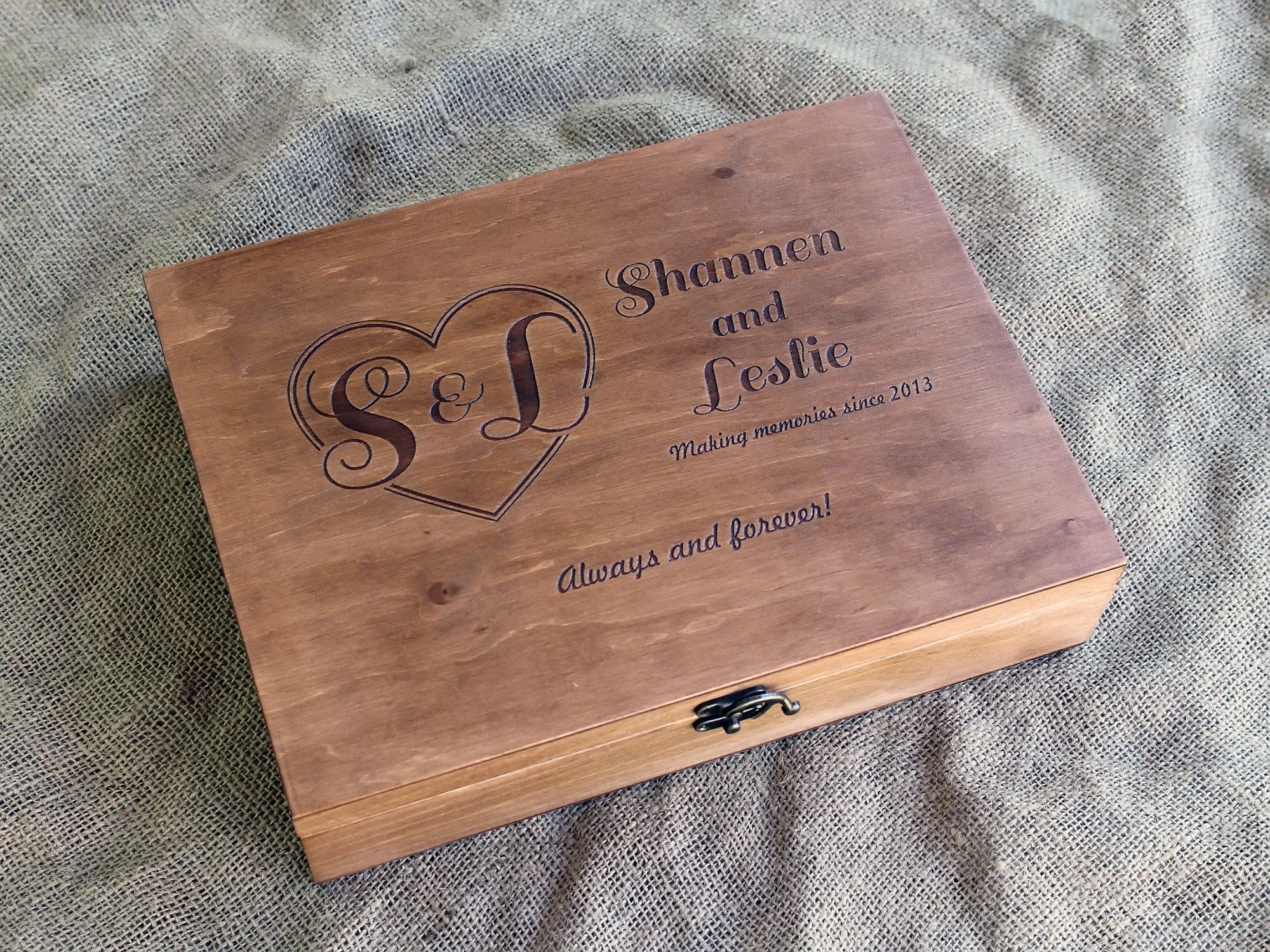 Wedding Memory Box Personalized Wedding Box Wedding Memento | Etsy