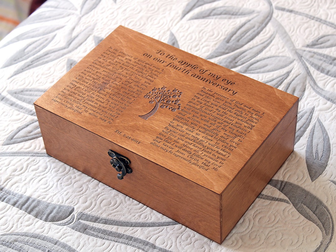 Wedding Vows Box, Wedding Memory Box, Personalized Wedding Box, Wedding ...