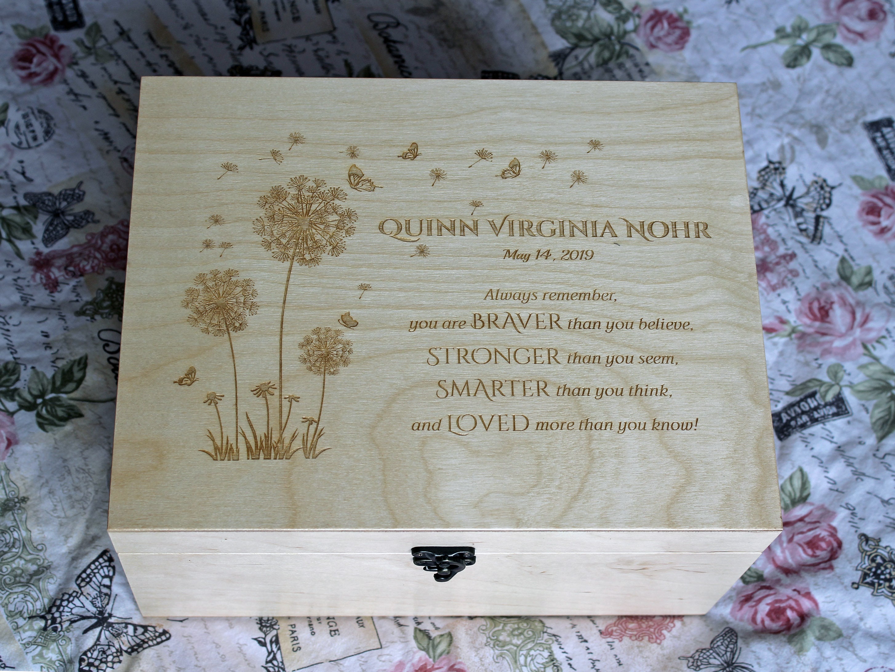 Personalized Wooden Box With Winnie the Pooh Verse Keepsake - Etsy