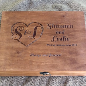 Wedding Memory Box, Personalized Wedding Box, Wedding Memento Box ...