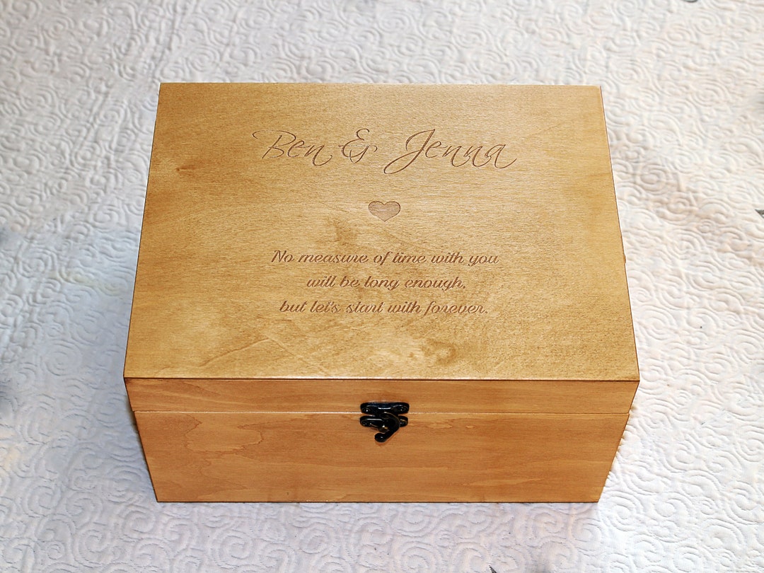 Wedding Memory Box, Personalized Wedding Box, Wedding Memento Box ...