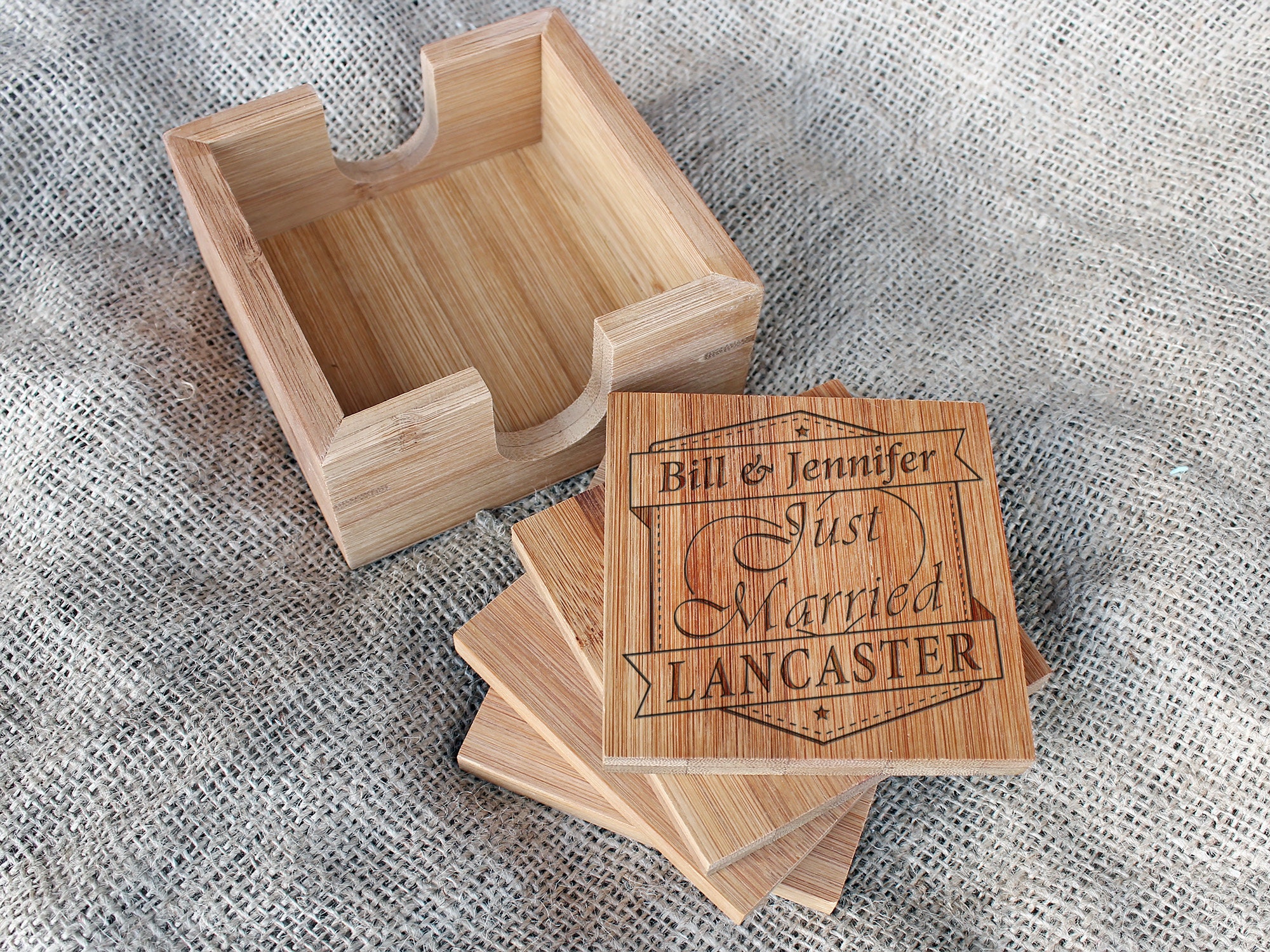 Custom Coasters Wedding Gift Housewarming Gift Personalized | Etsy