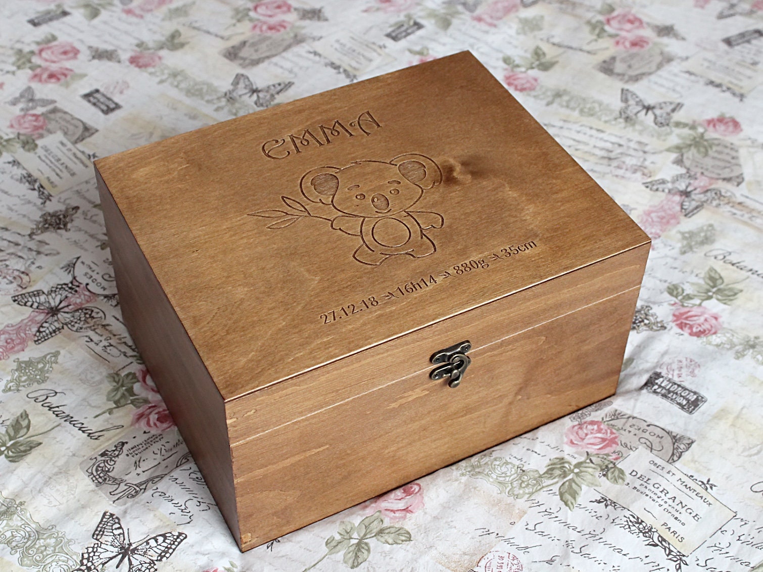 Personalized Baby memory box Baby keepsake box Custom memory | Etsy