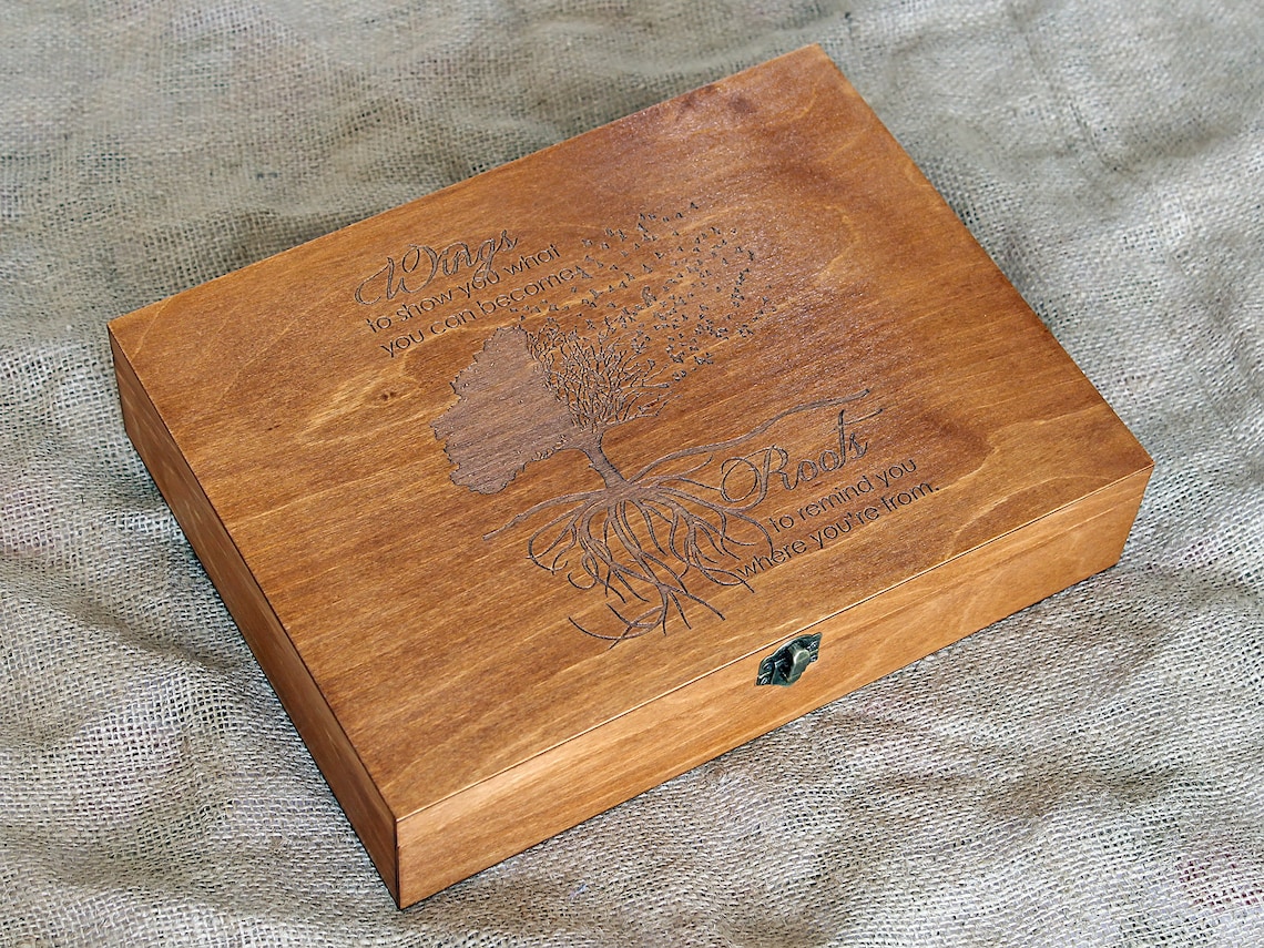 Personalized Memory Box Keepsake Box Custom Quote Memory | Etsy