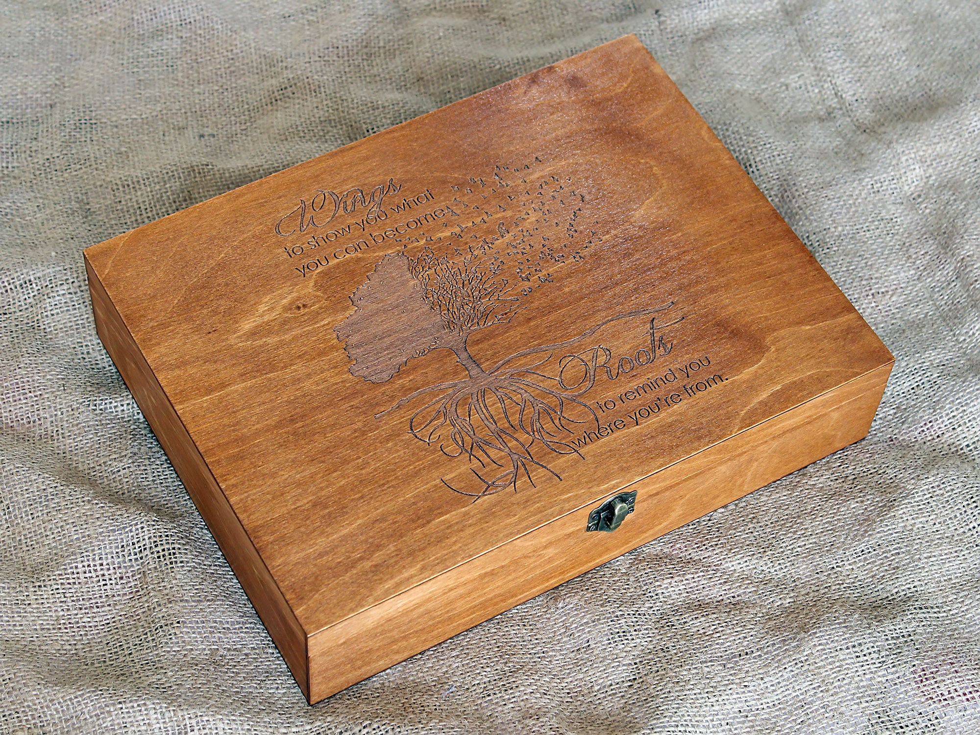 Personalized Memory Box Keepsake Box Custom Quote Memory | Etsy