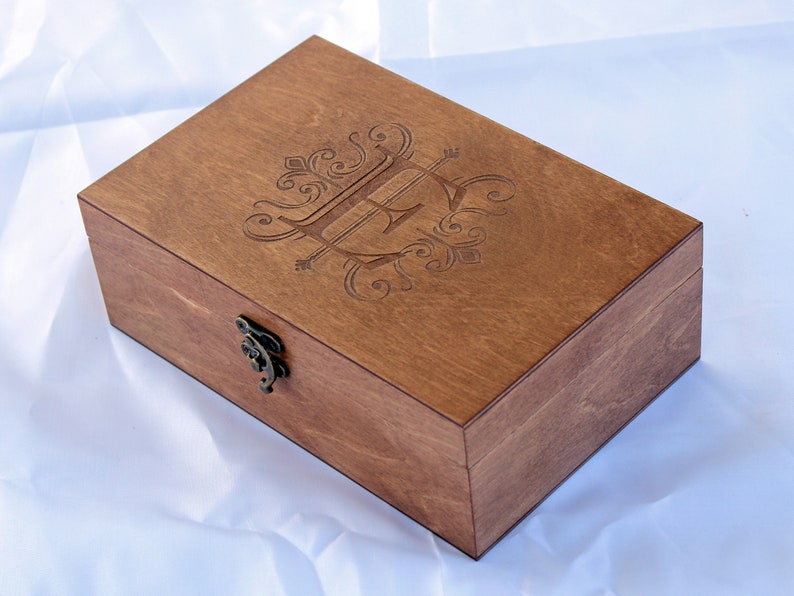 Personalized Monogram Box Monogrammed Wooden Box Monogram - Etsy Sweden