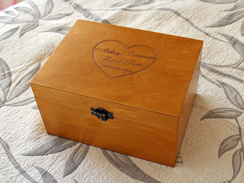 Name Box Personalized Keepsake Box Custom Name Memory Box - Etsy