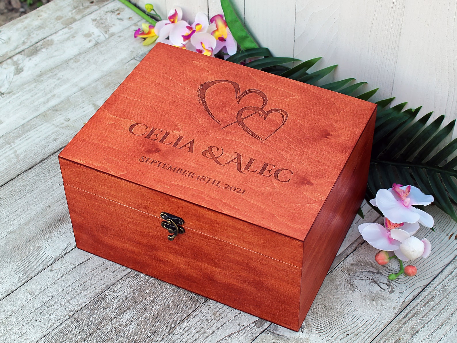 Wedding Memory Box, Personalized Wedding Box, Wedding Memento Box ...