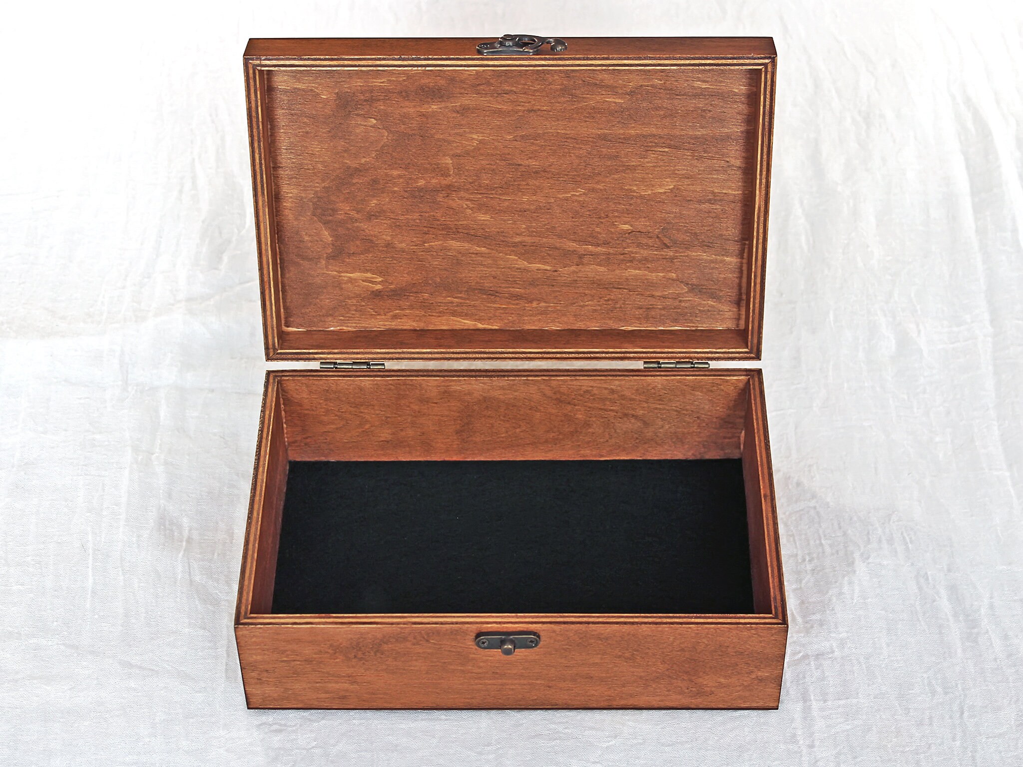 Monogrammed Wooden Box, Personalized Jewelry Box With Monogram, Custom ...