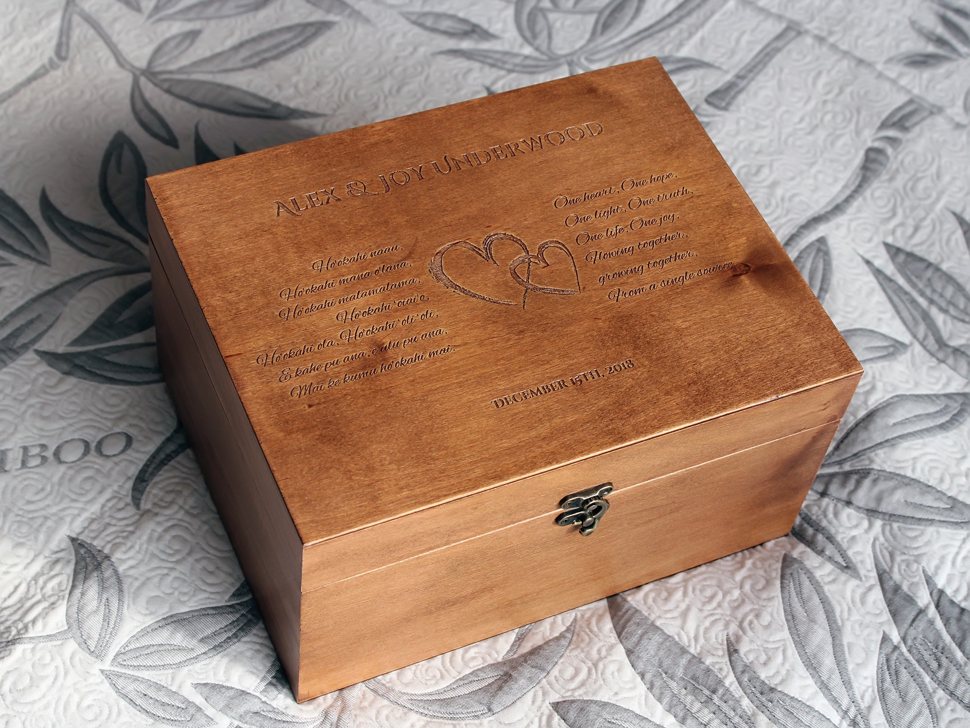Personalized Wedding Box Wedding Oath Box Custom Wedding - Etsy