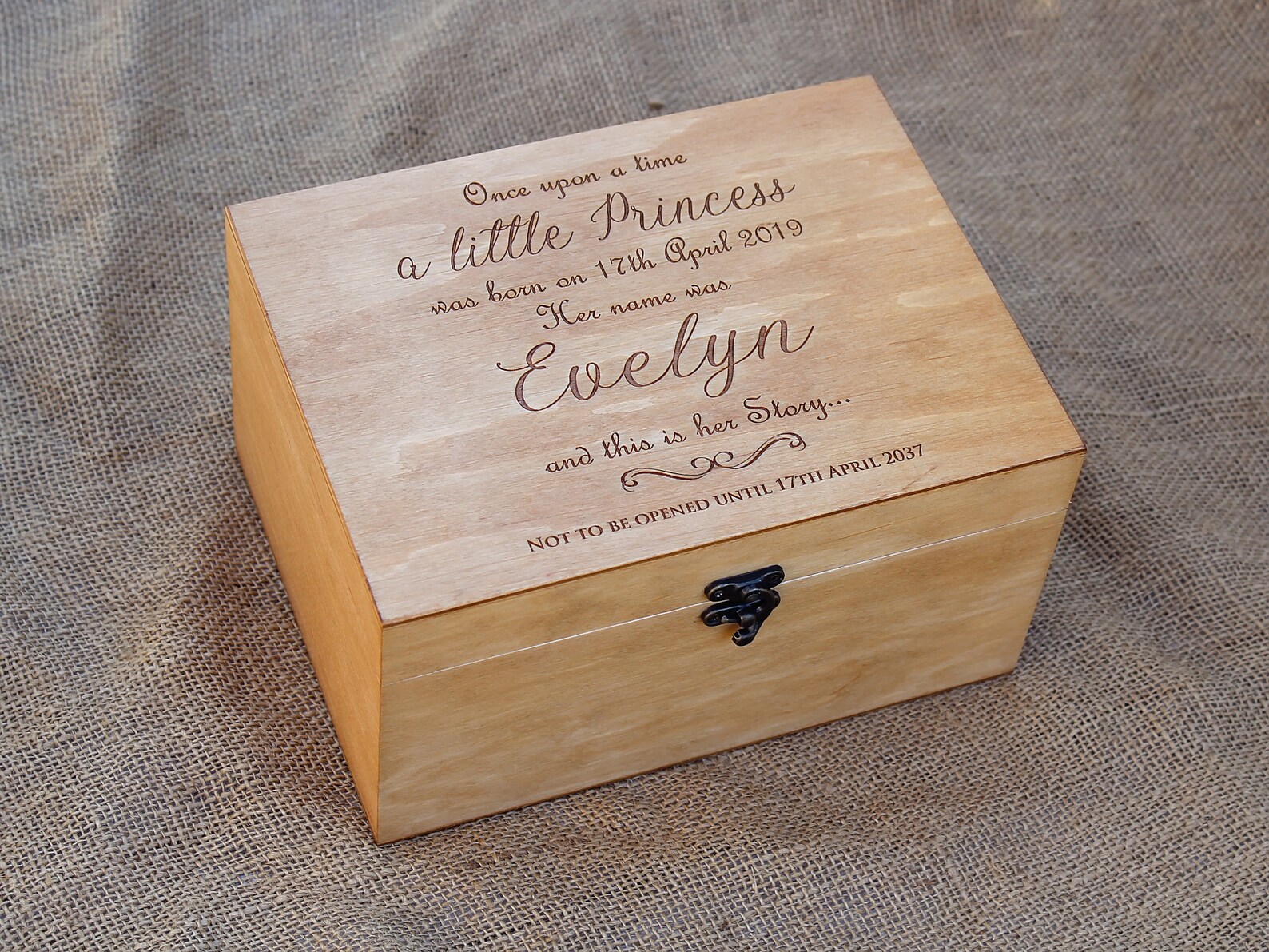 Personalized Memory Box First Birthday Capsule Custom Baby - Etsy