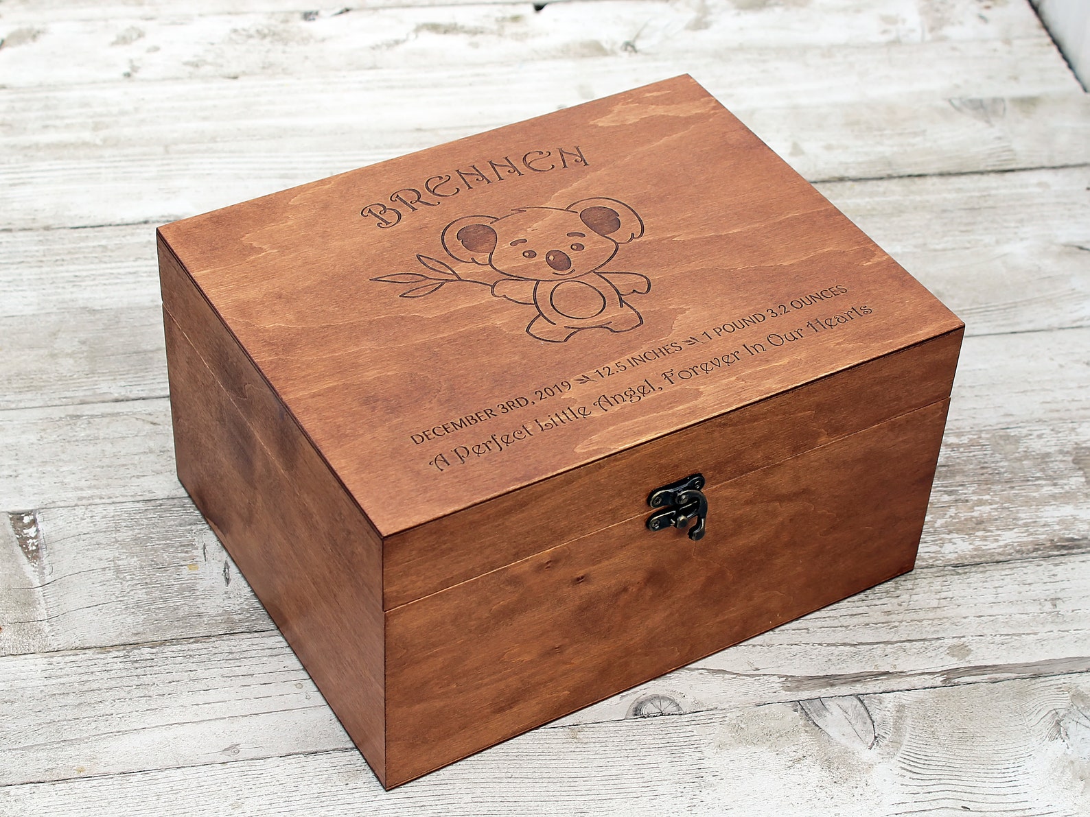 Personalized Memory Box First Birthday Capsule Baby Keepsake | Etsy