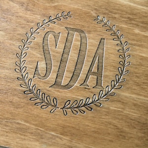 Monogram Box, Custom Engraved Box, Monogram Jewelry Box, Personalized ...