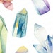 Crystals Printable Sticker Pack Watercolor Crystals - Etsy