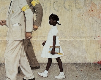 The Problem We All Live With by Norman Rockwell - Art Print - Out of ...