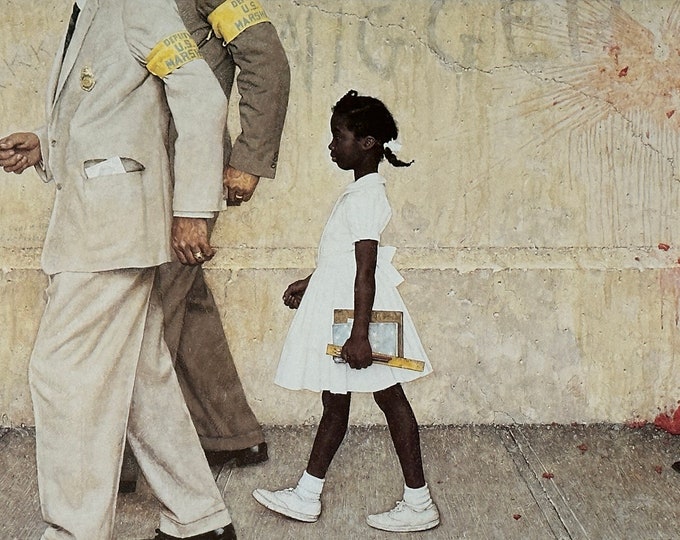 The Problem We All Live With by Norman Rockwell Art Print Out of Print ...