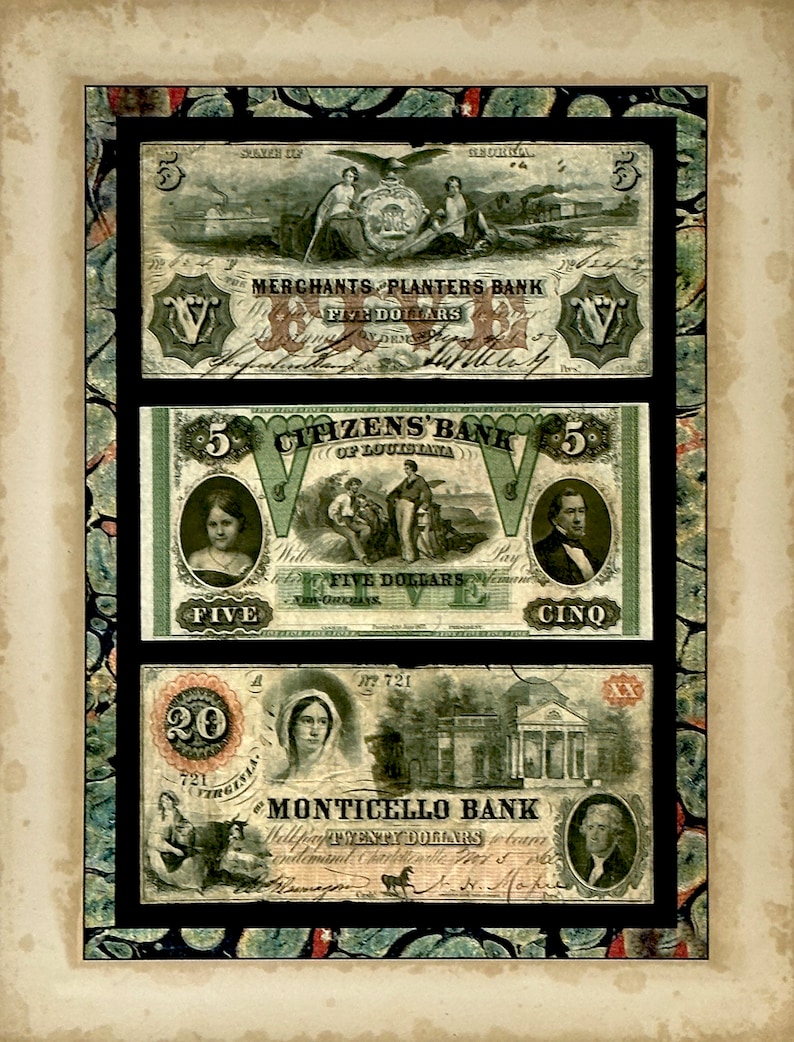Show Me the Money !! Vintage Currency Notes # 5 - Etsy