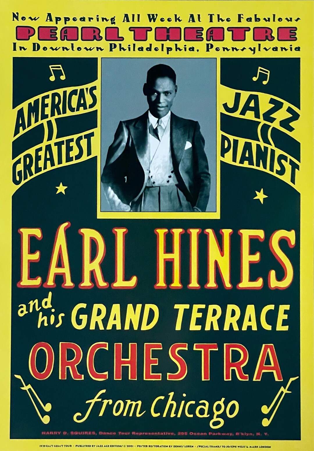 Earl Hines and His Grand Terrace Orchestra - Advertising Art Print From ...