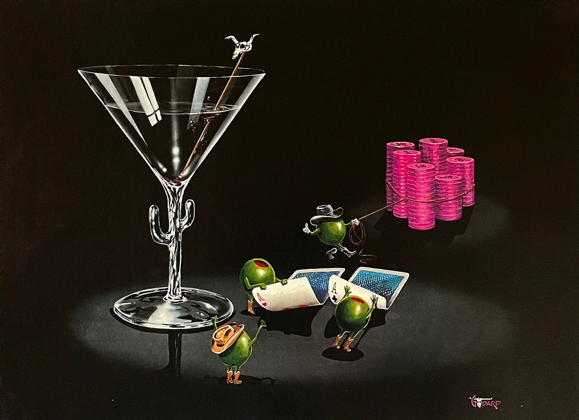 POCKET ROCKETS by Michael Godard - Unstretched Art Canvas - Etsy