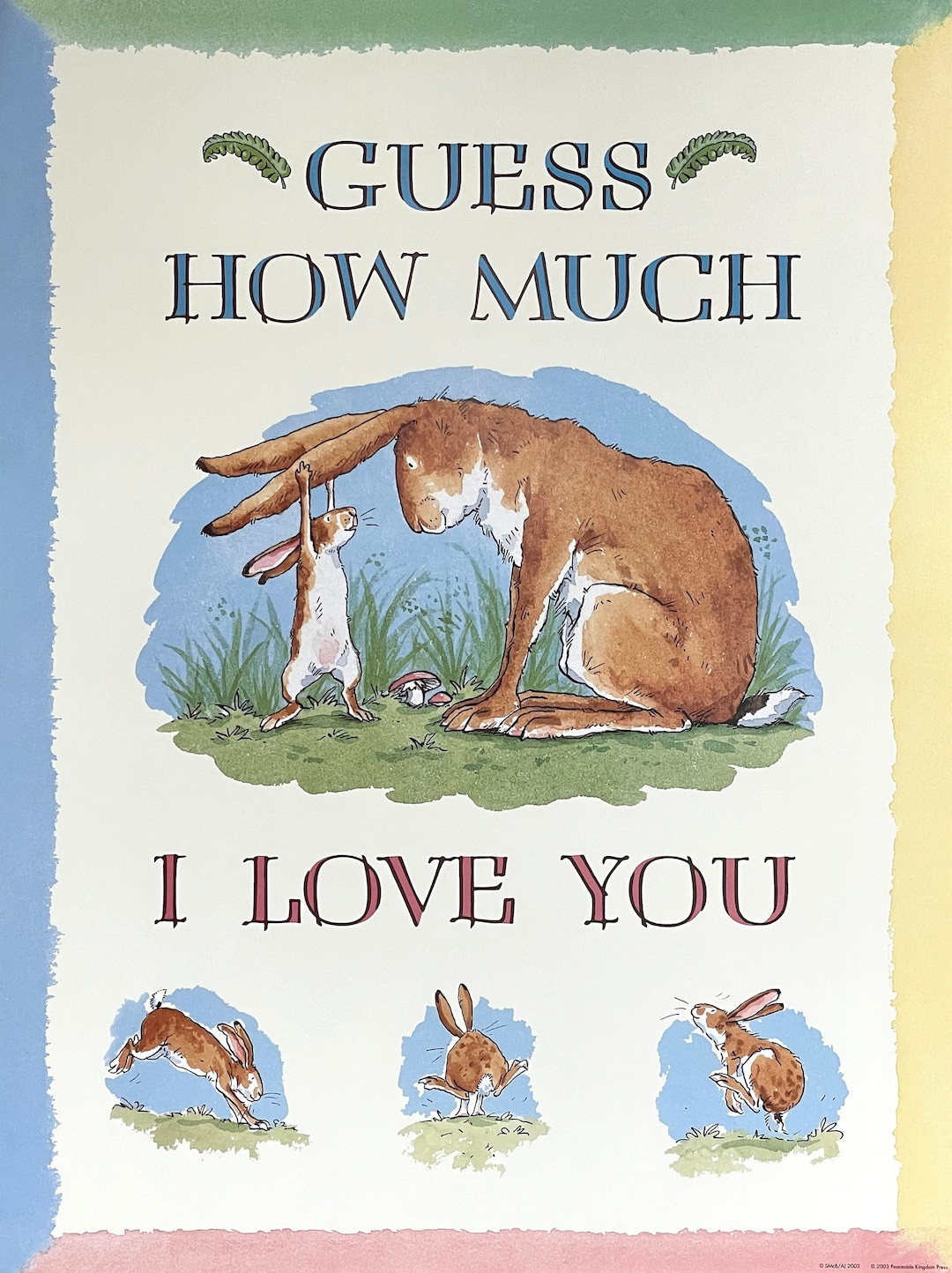 Guess How Much I Love You - Vintage Art Print by Anita Jeram for the ...