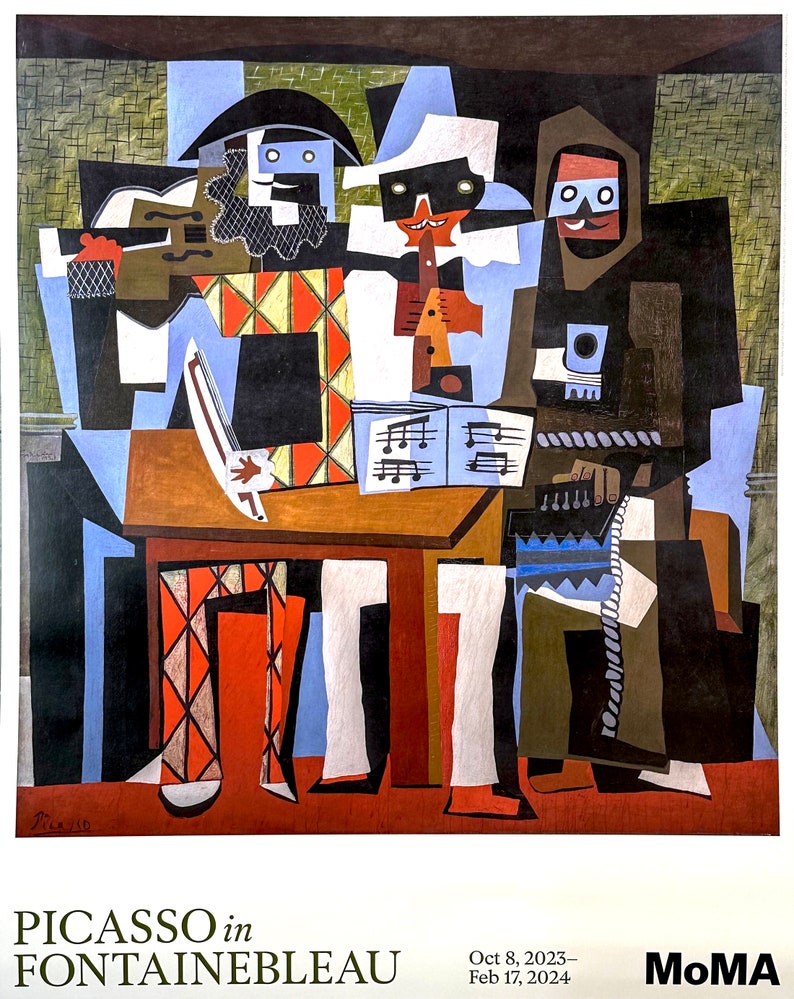 Three Musicians, Fontainebleau, 1921 by Pablo Picasso - Art Print (limited Run) - 22 X 28 In ...