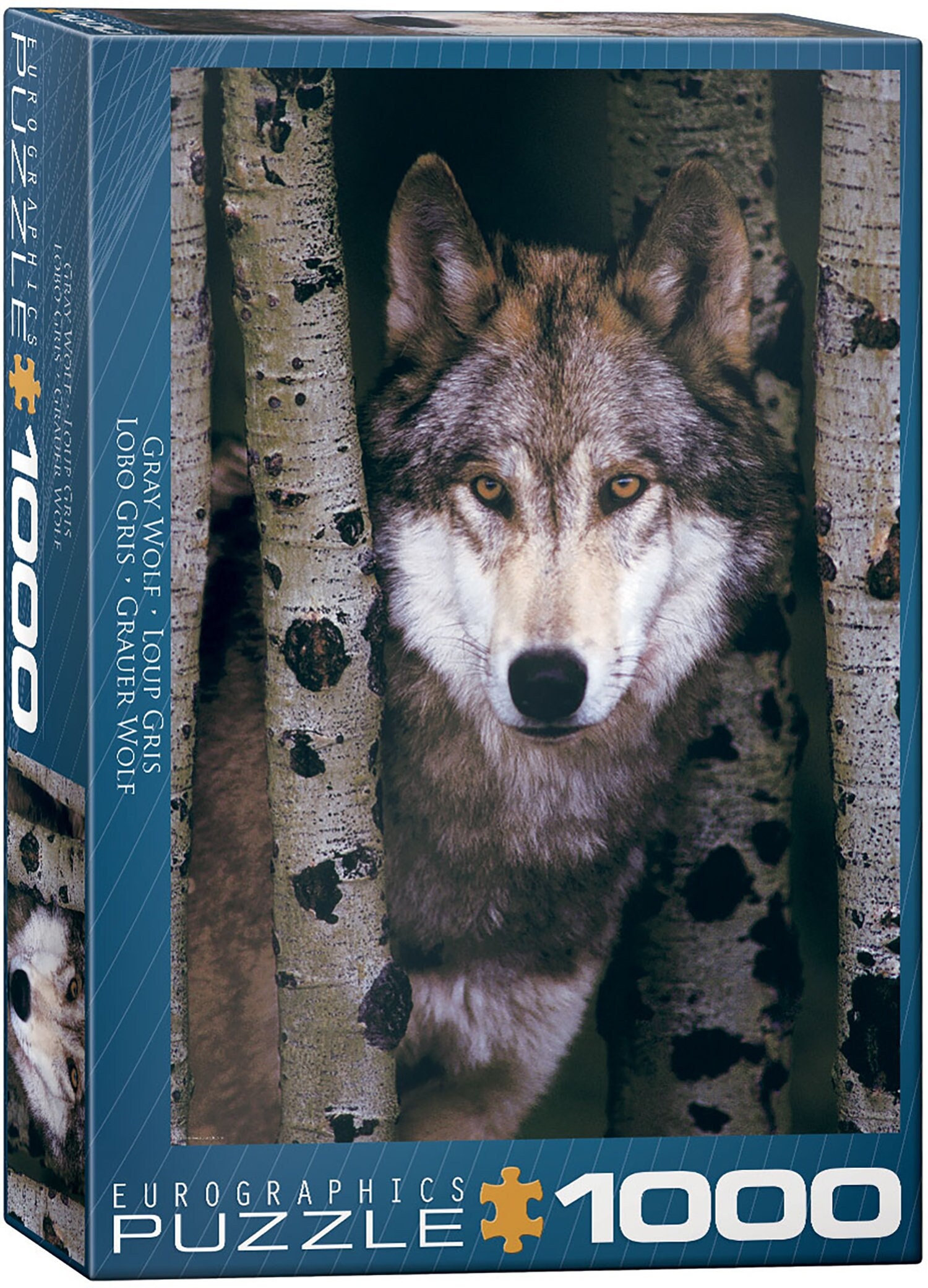 Gray Wolf - 1000 Piece Jigsaw Puzzle - High Quality Artwork - FREE ...