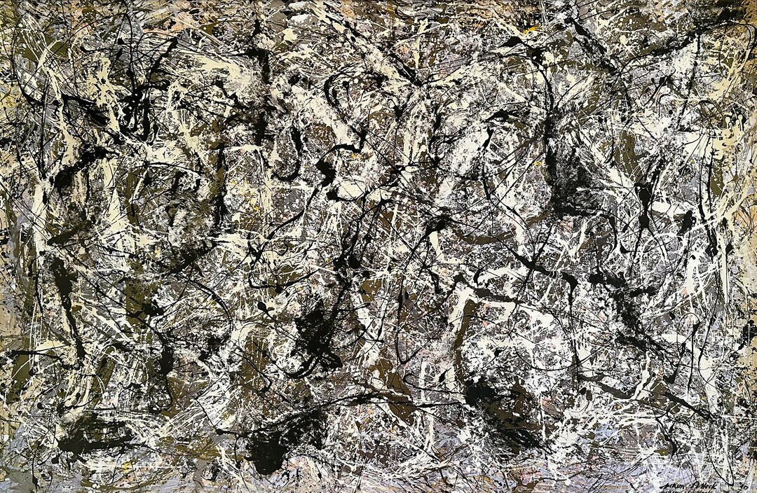 No. 28 by Jackson Pollock - Rare Oversize Abstract Art Print - 55 X 37 ...