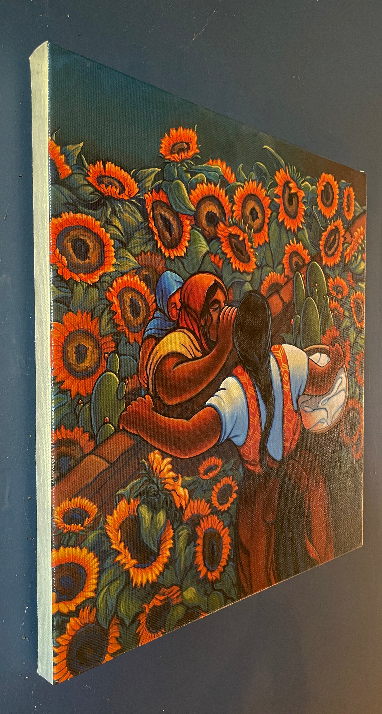 LAS COMADRES by Simon Silva 21 1/4 X 21 1/4 In. - Etsy