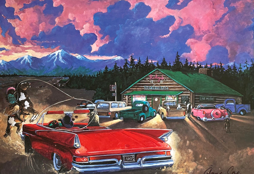 Wrangling a Roadhouse Romeo by Anne Coe - Rare Art Print - FREE ...
