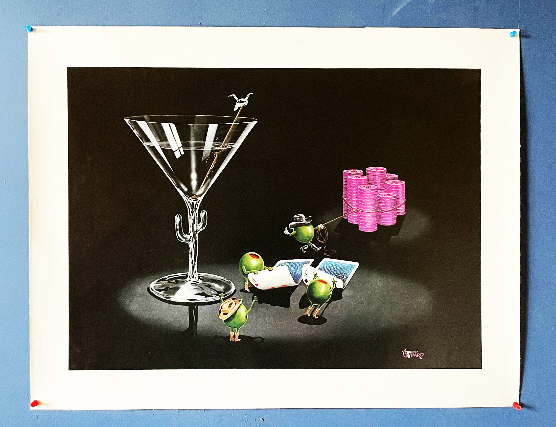 POCKET ROCKETS by Michael Godard - Unstretched Art Canvas - Etsy