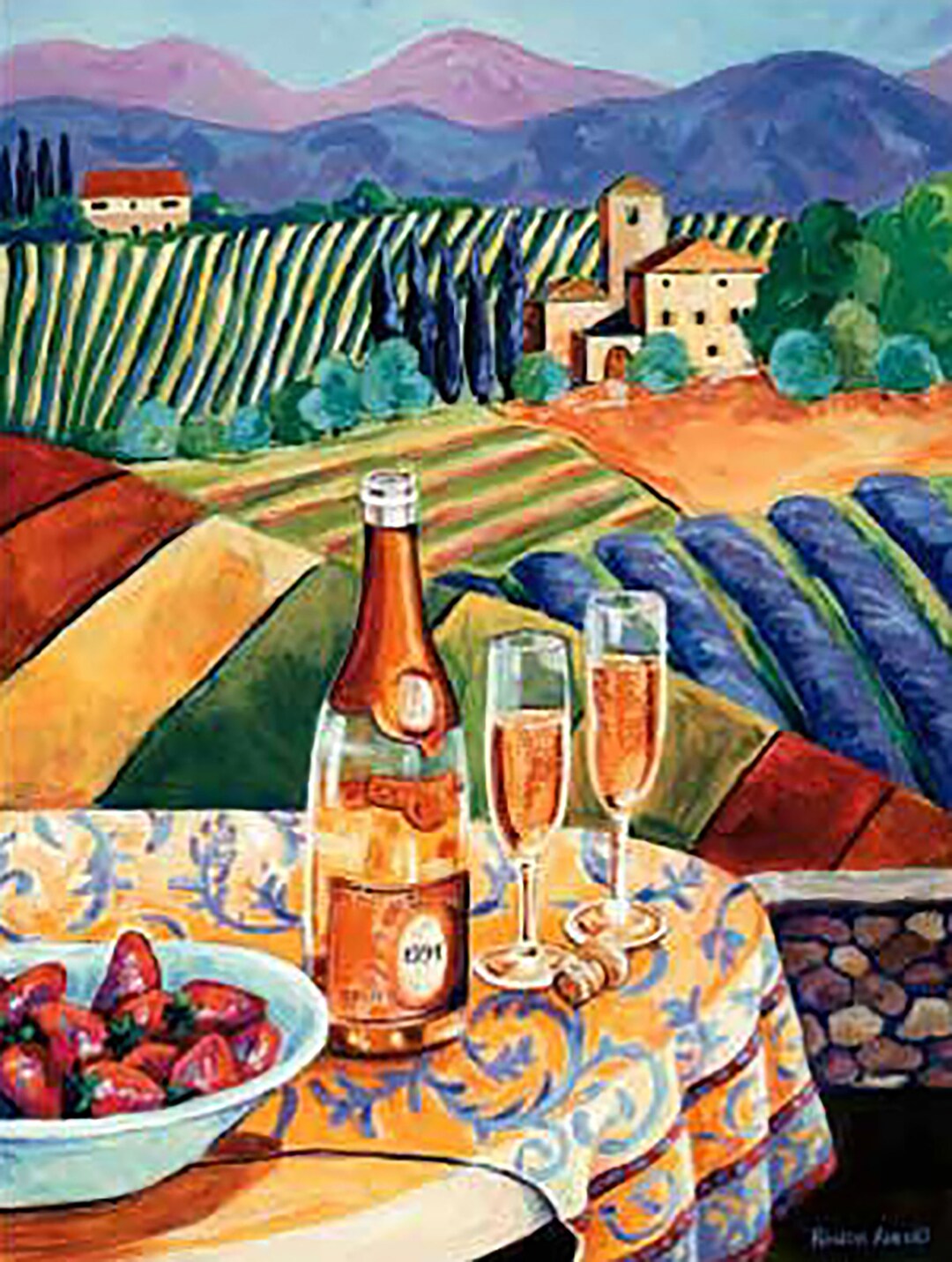 Toscane II par Rhonda Ahrens Impression d'art 30 x 25 po., LIVRAISON GRATUITE - Etsy France