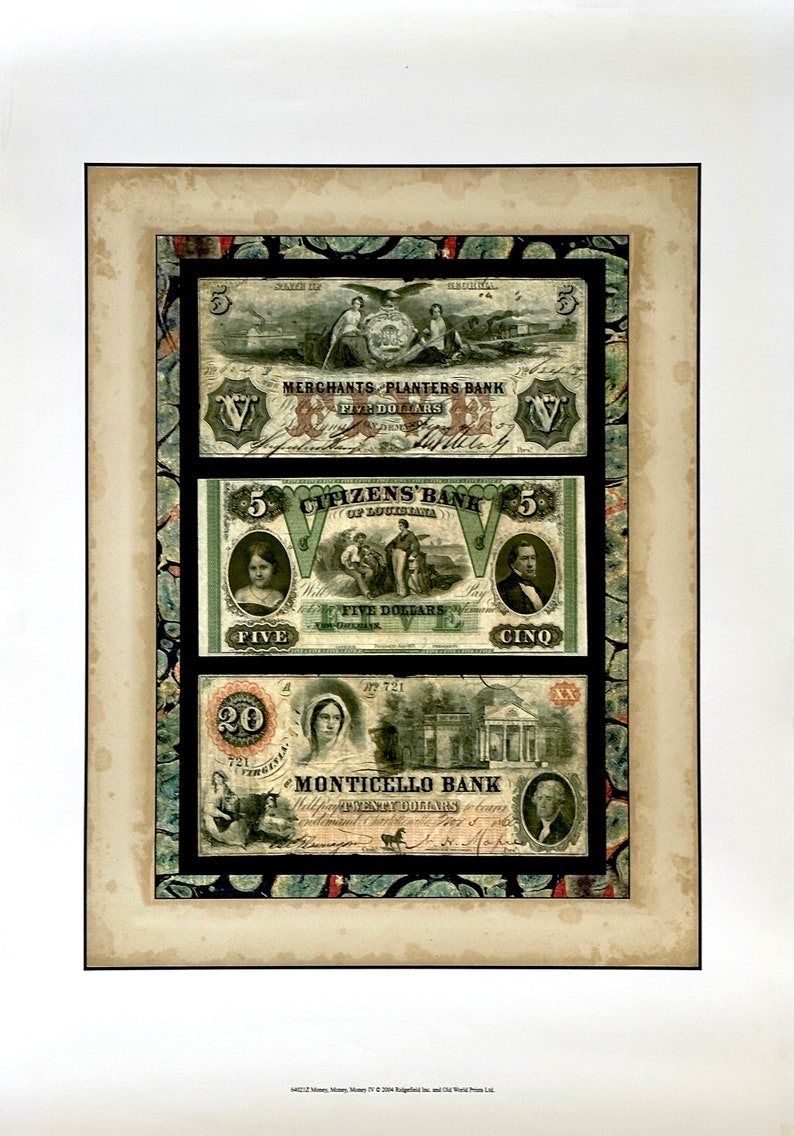 Show Me the Money !! Vintage Currency Notes # 5 - Etsy