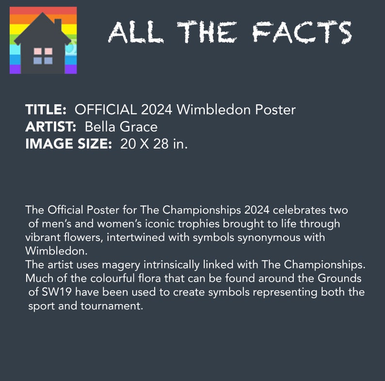 Official 2024 Wimbledon Poster - FREE SHIPPING - Etsy